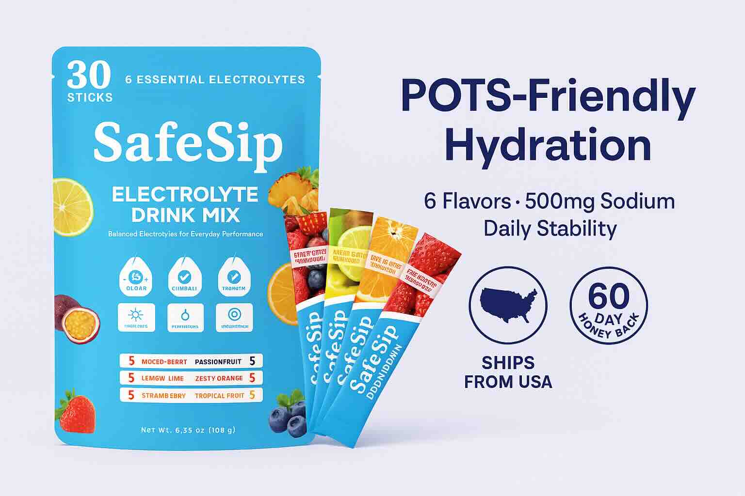 POTS-Friendly Electrolytes for Daily Hydration & Stability | SafeSip ...